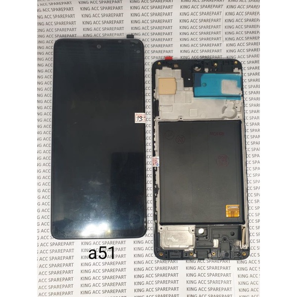 Jual LCD TOUCHSCREEN FRAME SAMSUNG GALAXY A51 A515 A515F ORI OLED SMALL FINGERPRINT FUNGSI ...