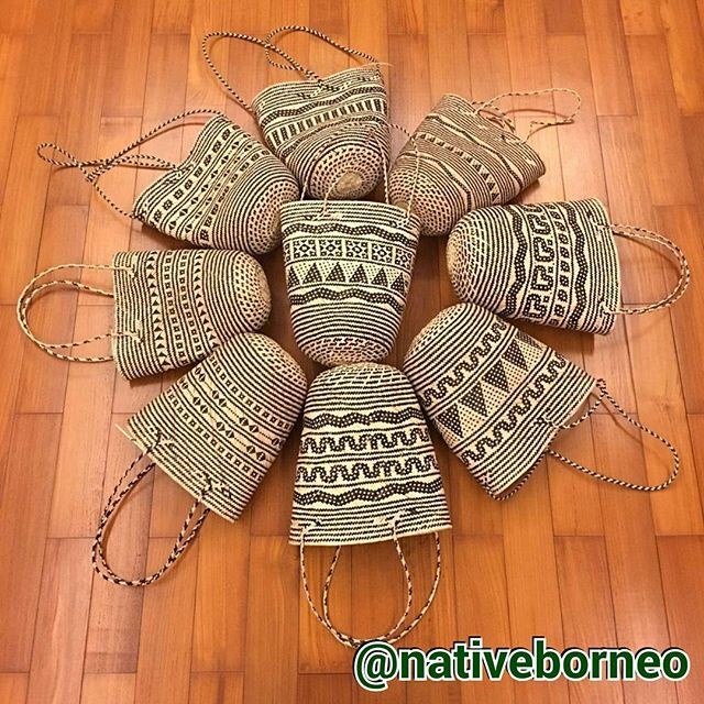 Jual Bakul Rotan Motif, Tas Rotan, Kandul Rotan, Tas Dayak, Anjat Dayak ...