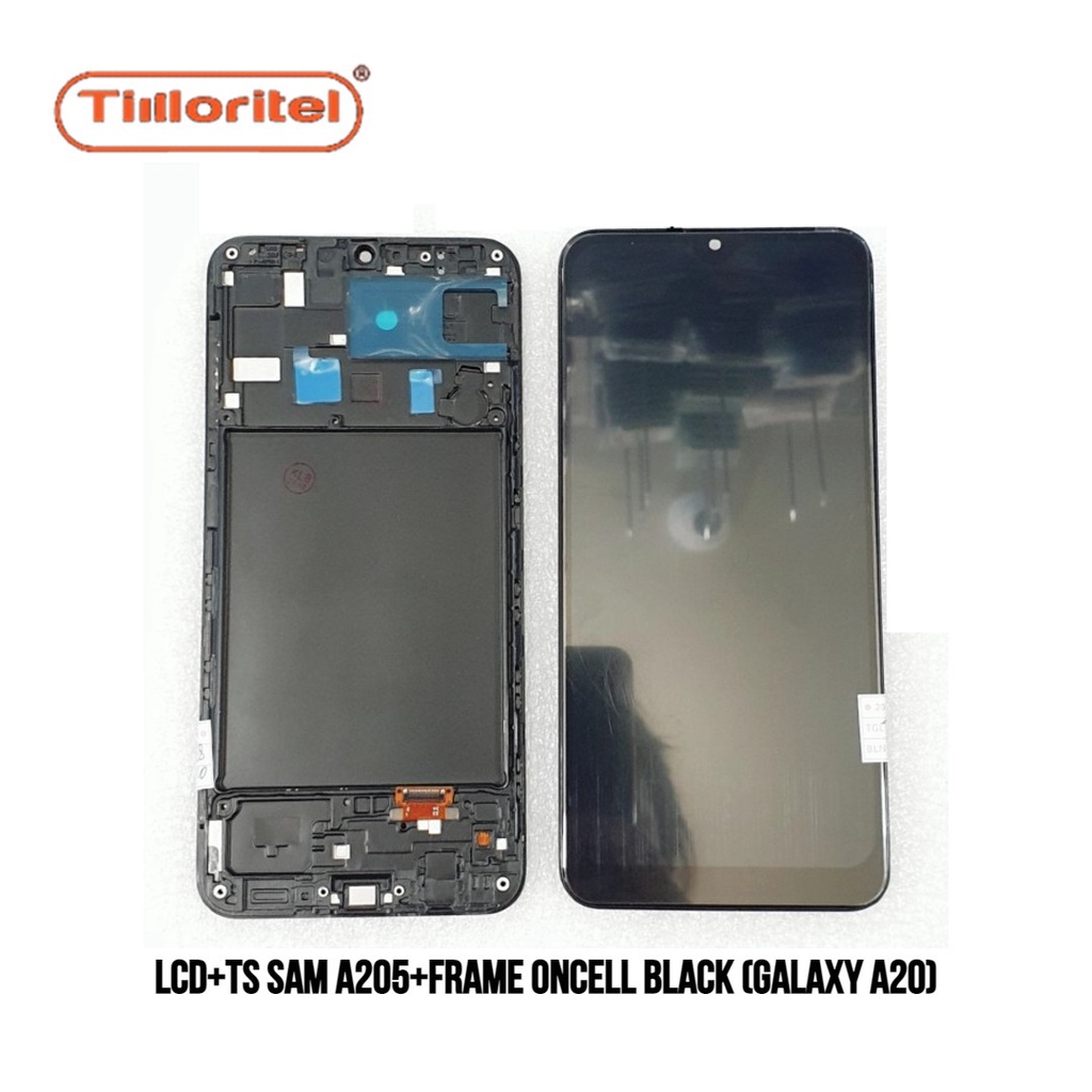 Jual LCD+TS SAMSUNG A205+FRAME ONCELL BLACK (GALAXY A20) | Shopee Indonesia