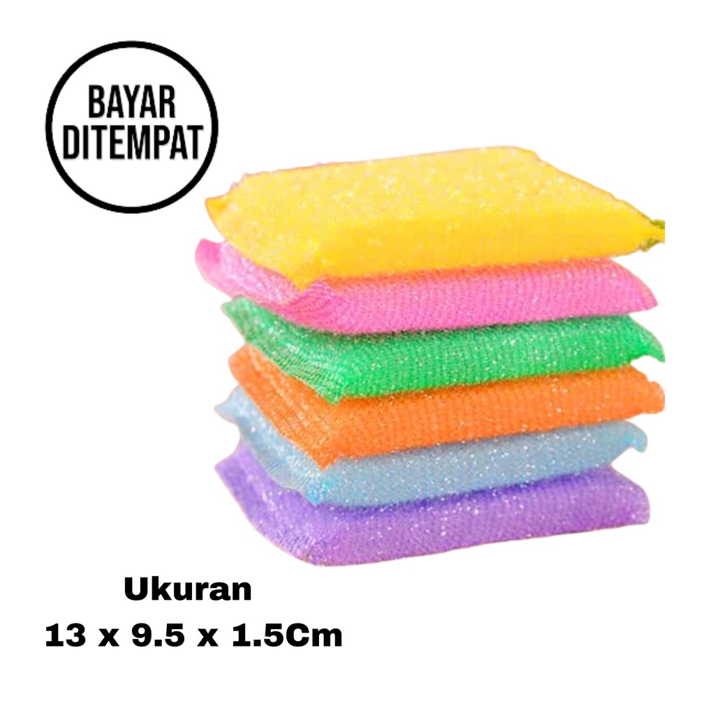 Jual Yangma Spons Cuci Piring Warna Warni Super Magic Spons Cleaning ...