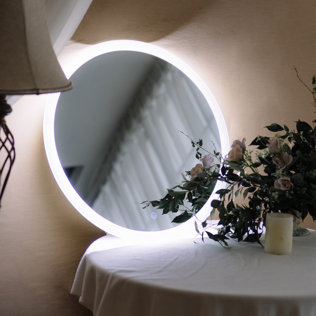 Jual TIFFANY SMART MIRROR BENTUK BULAT 60CM, TOUCH SCREEN DAN ELEGAN ...