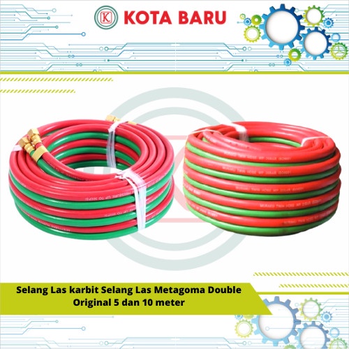 Jual Selang Las karbit Selang Las Metagoma Double Original 5 dan 10 ...