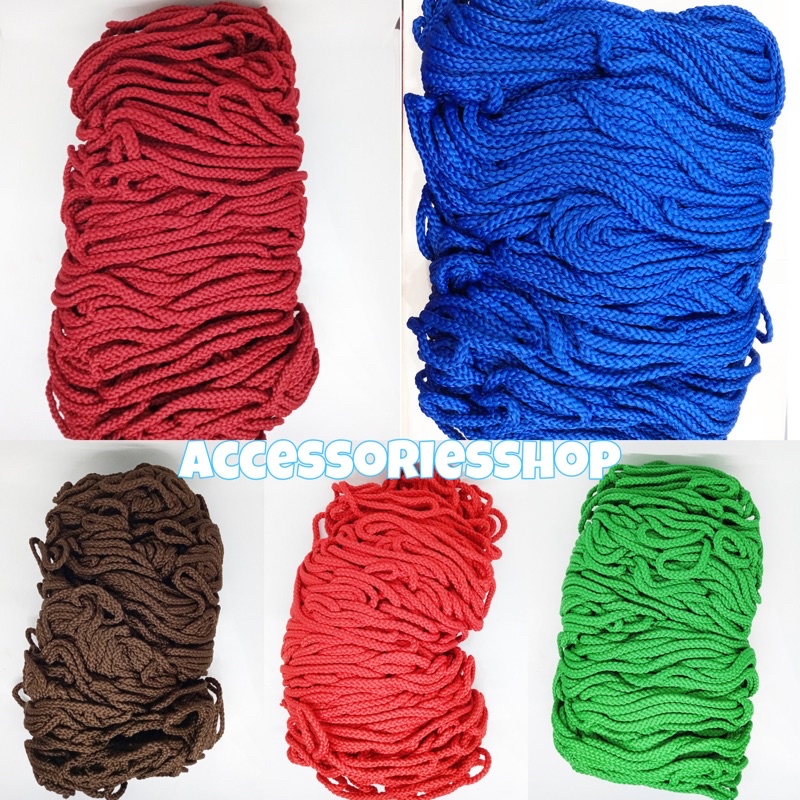 Jual Tali polyster warna/tali sumbu/tali kepang-1kg | Shopee Indonesia