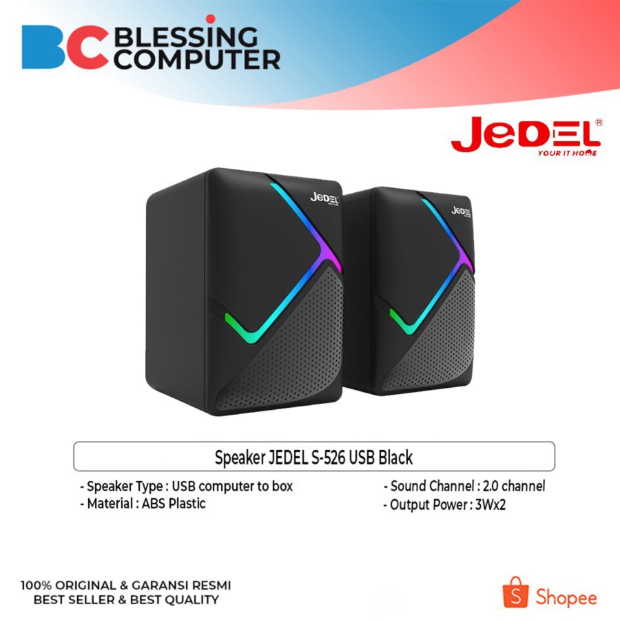 Jual Speaker JEDEL S-526 USB Black | Shopee Indonesia