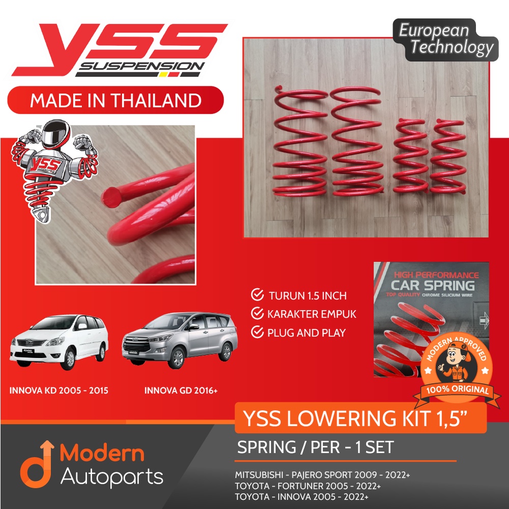Jual 1 SET | YSS Per Spring Lowering Kit INNOVA 2KD 2GD REBORN 2005 ...