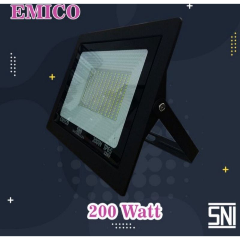 Jual Emico Lampu sorot LED 200W / Floodlight Outdoor Tembak Lapangan Taman | Shopee Indonesia