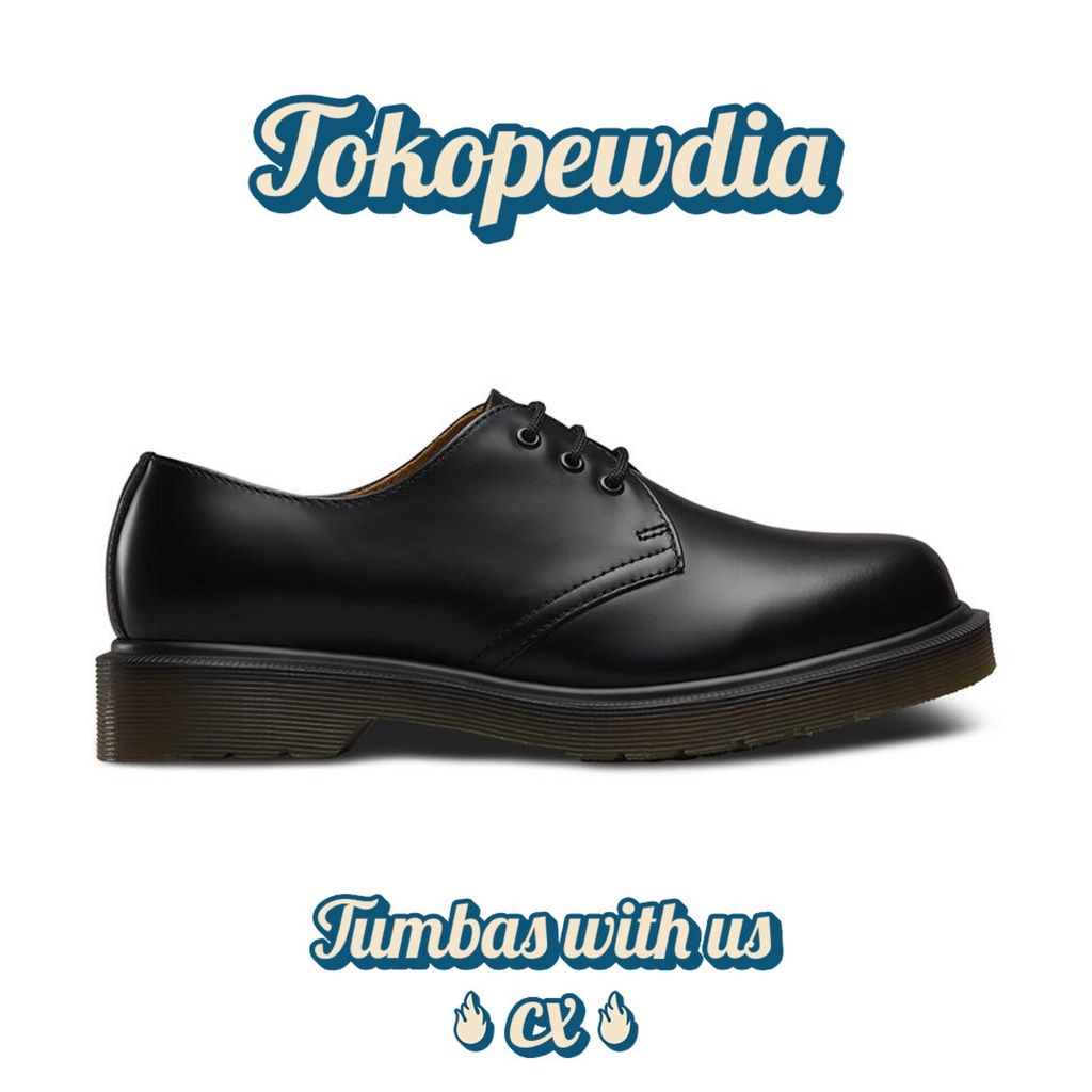 Jual Dr Martens 1461 Narrow Plain Welt Black Smooth Docmart | Shopee ...