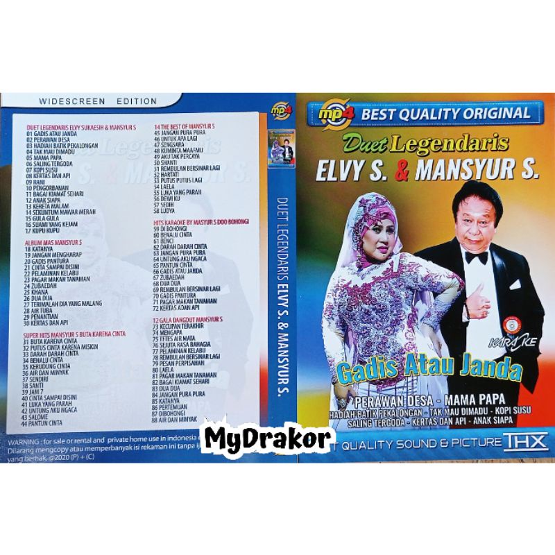 Jual kaset video musik Mp5 Duet Legendaris Elvy S & Mansyur S - Gadis ...
