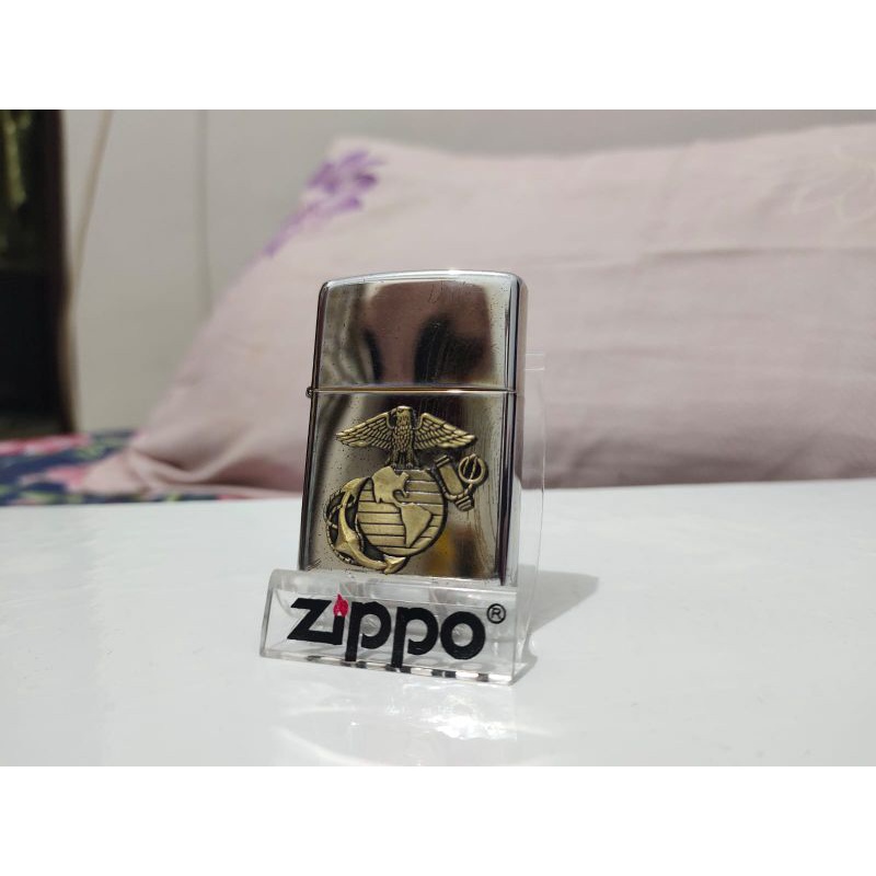 Jual zippo bekas zippo lawas gold plated original | Shopee Indonesia