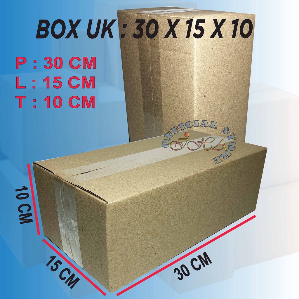Jual box packing uk. 30x15x10 cm kerdus karton packing online murah ...