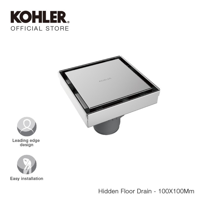 Jual KOHLER Hidden Floor Drain K-R75422T-CP / KOHLER Saringan Kamar ...
