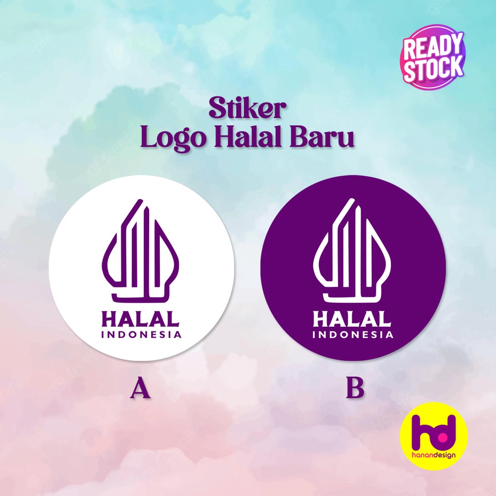 Jual Stiker / Label Sticker Halal Baru 2022 Untuk Produk Makanan ...