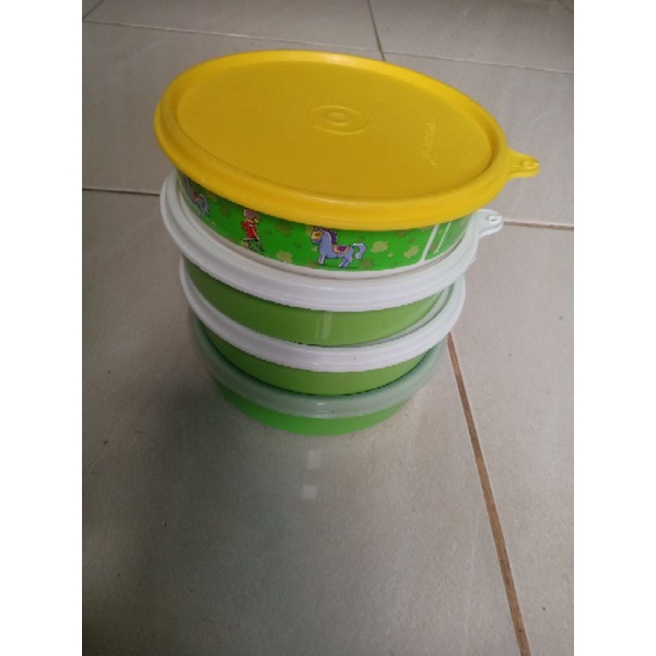 Jual Tupperware Second tempat makan bulat 400ml / Medium handy bowl ...
