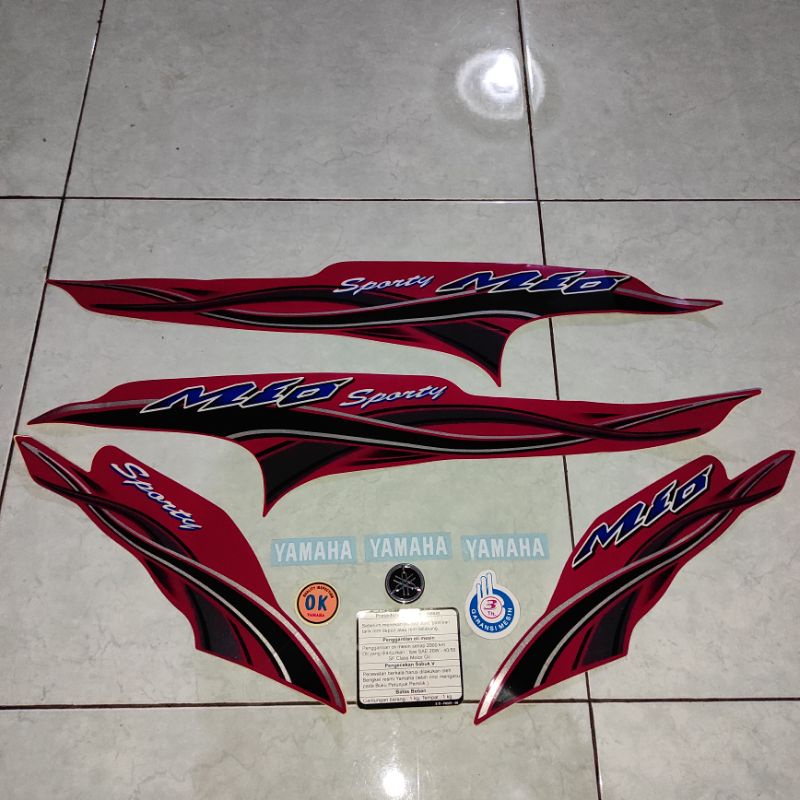 Jual Stiker stripping striping decal graphic Yamaha Mio Sporty CW 5TL ...