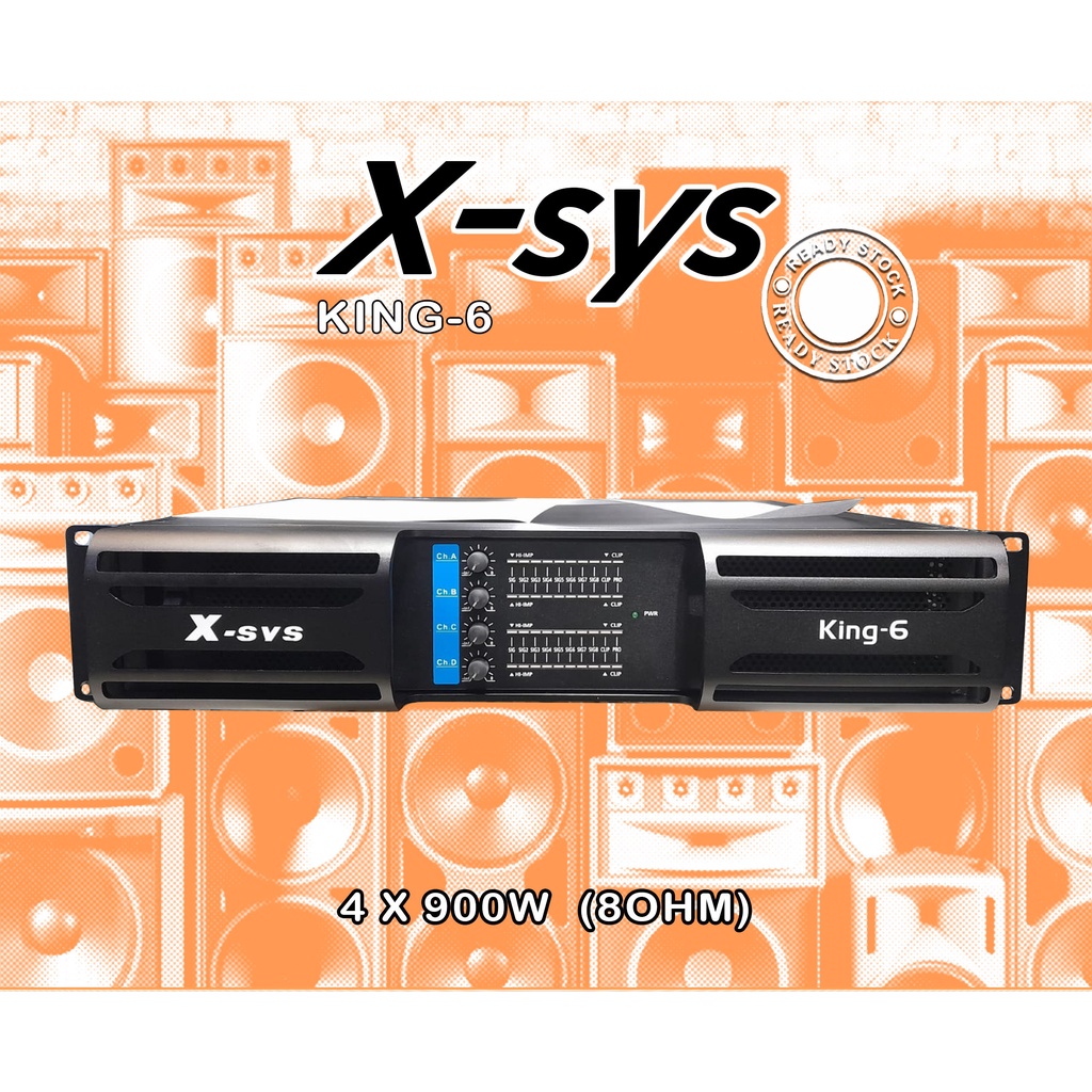Jual XSYS King 6 Power Amplifier King6 King-6 | Shopee Indonesia