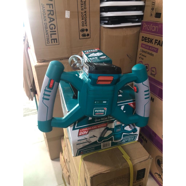 Jual TOTAL TMXLI2001 Mesin pengaduk cat Portable / Cordless Mixer ...