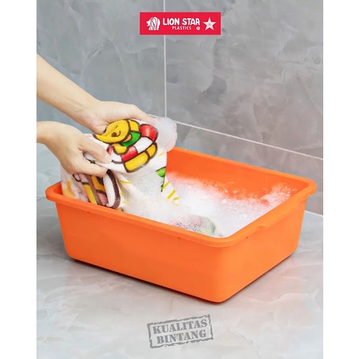 Jual Square Basin No.4 Baskom Persegi BA-18 Lion Star Baskom Sayuran ...