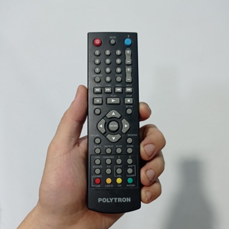 Jual Remot Remote Multimedia Karaoke Player Original Polytron ...
