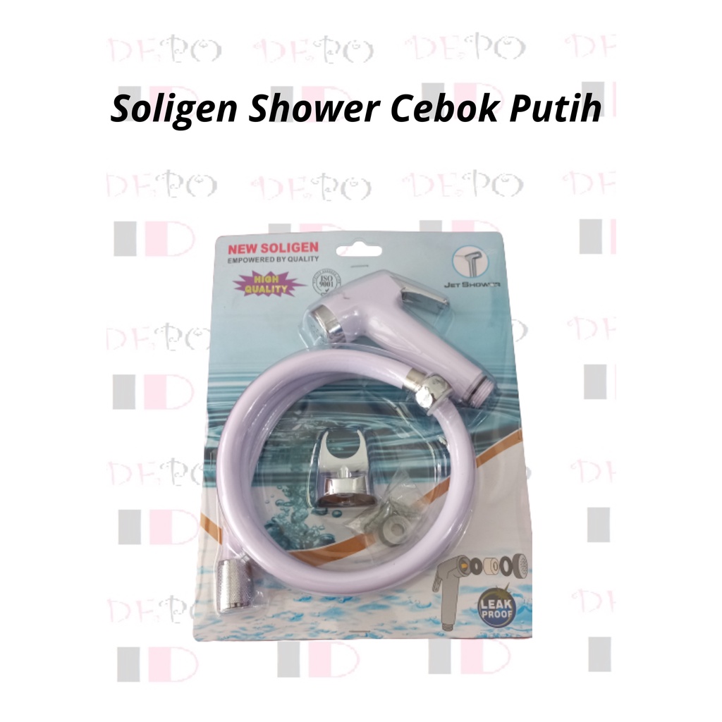 Jual Soligen Shower Cebok Putih / Jet Shower White / Jet Washer / Bidet | Shopee Indonesia