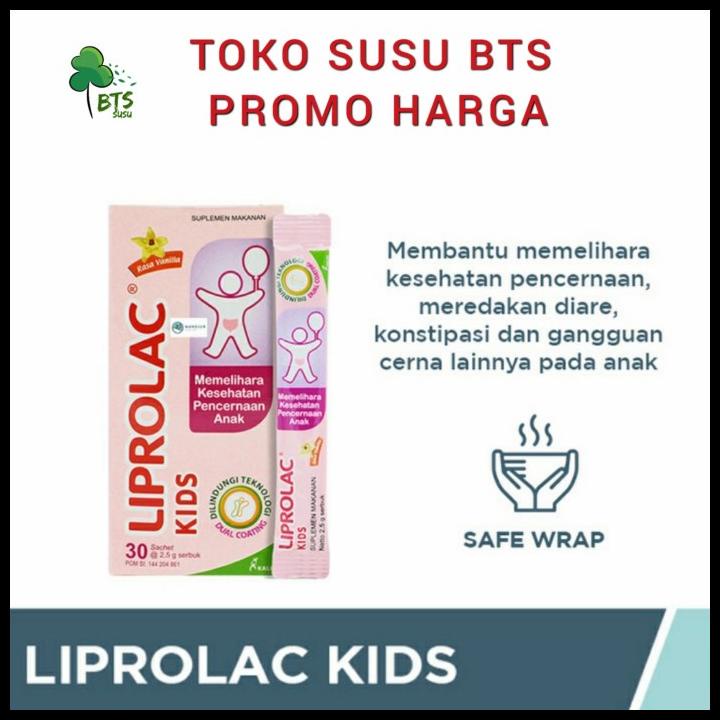 Jual Liprolac Kids Box Isi 30 Sachet Vitamin Kesehatan Saluran Cerna ...