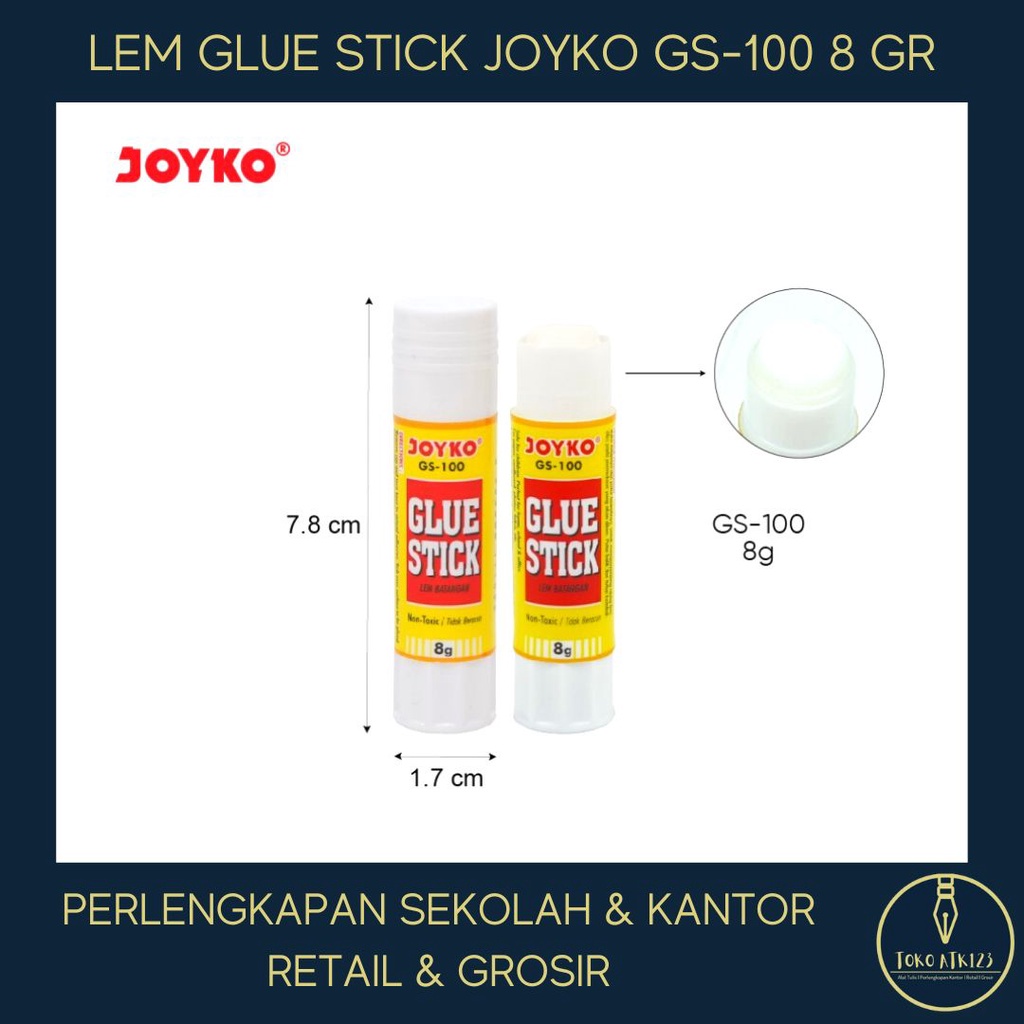Jual Lem Kertas Stick Merk Joyko GS-100 8 gram | Shopee Indonesia