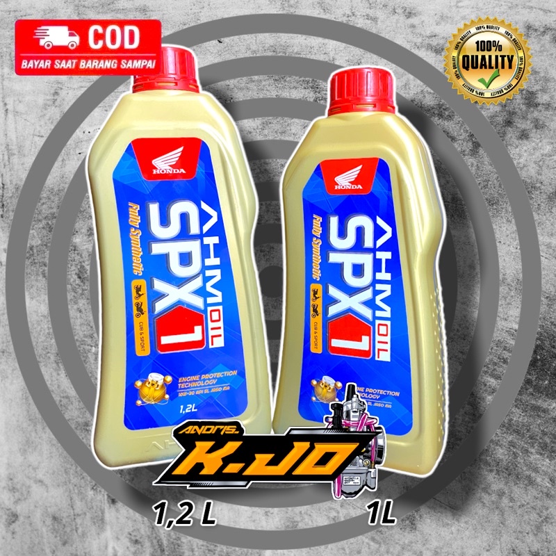 Jual OLI AHM SPX 1 ORIGINAL isi 1 Liter Dan 1,2 Liter SAE 10w-30, FULL ...