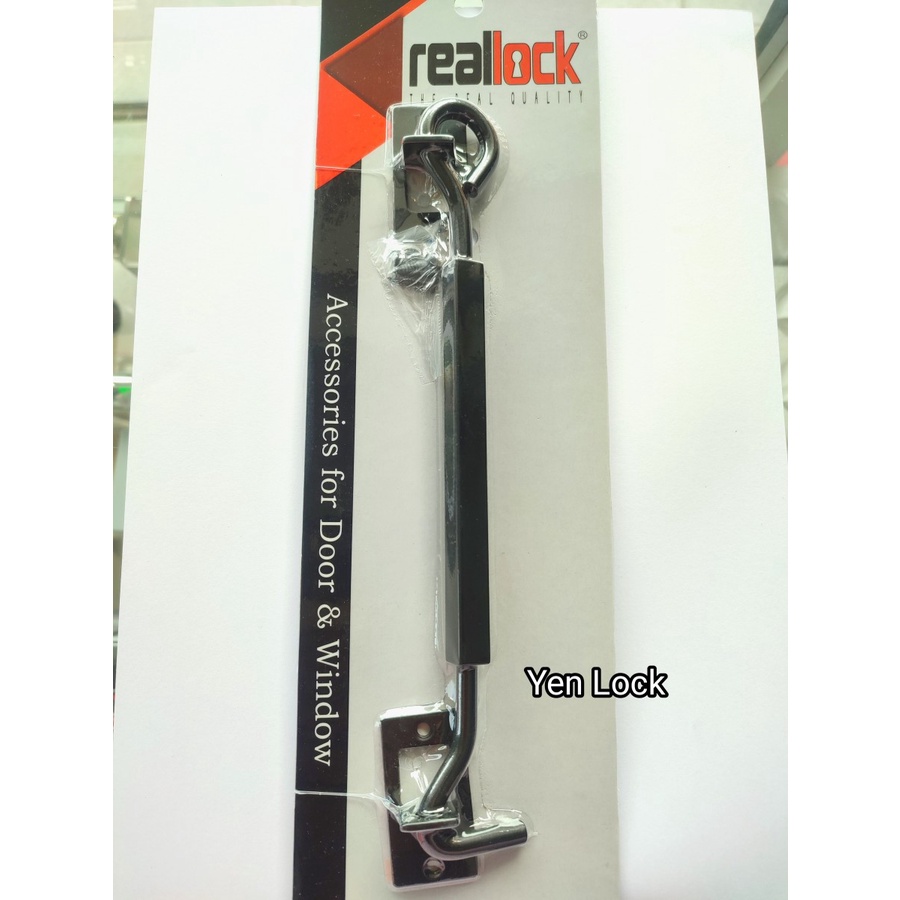Jual Hak Angin Jendela Hitam , Windows Hook merk Reallock ( 9 inch ) | Shopee Indonesia