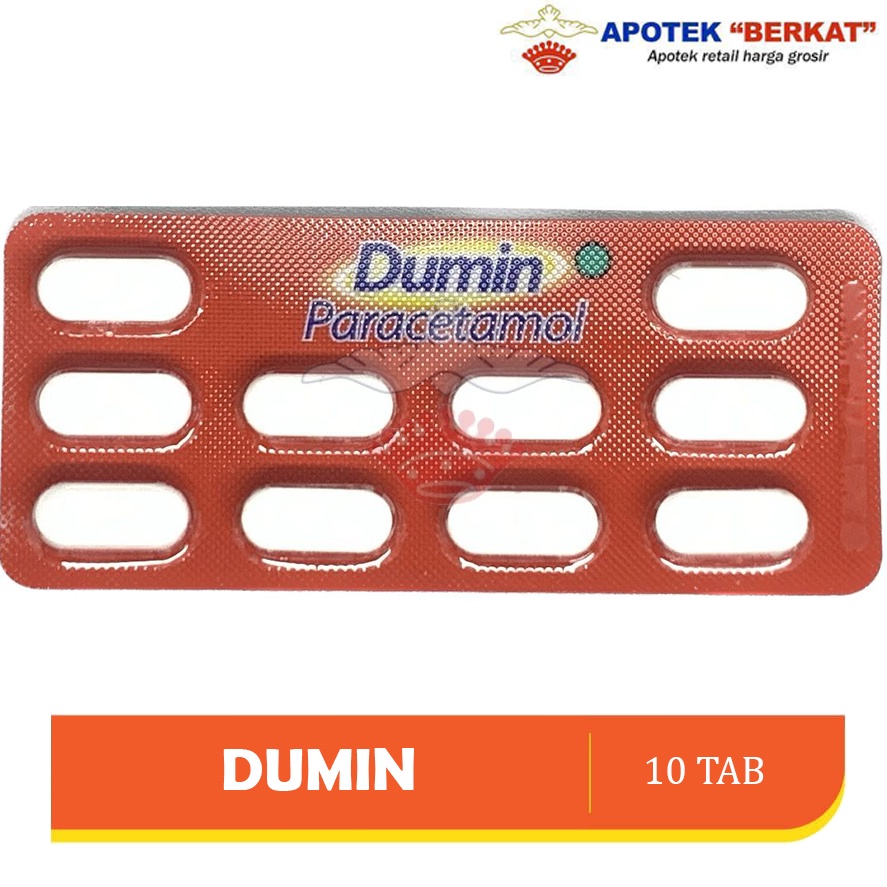 Jual dumin tablet tab paracetamol 500mg 500 mg pct 10tablet / strip ...