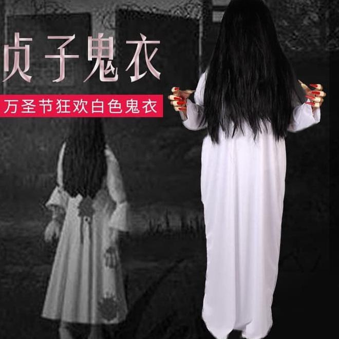 Jual CC-47 kostum sadako cosplay costume halloween hantu setan ...