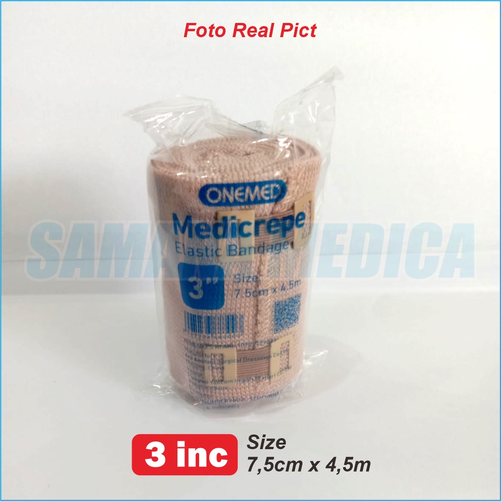 Jual Elastic Bandage Medicrepe Onemed Perban Elastis Verbant Cokelat ...