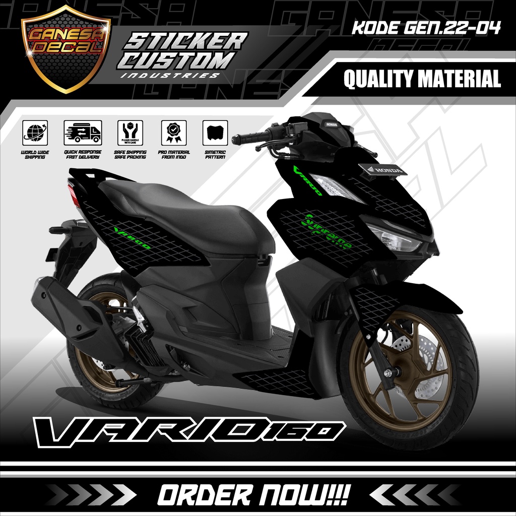 Jual Decal sticker Honda Vario 160 New ABS/NON ABS fullbody Dekal ...