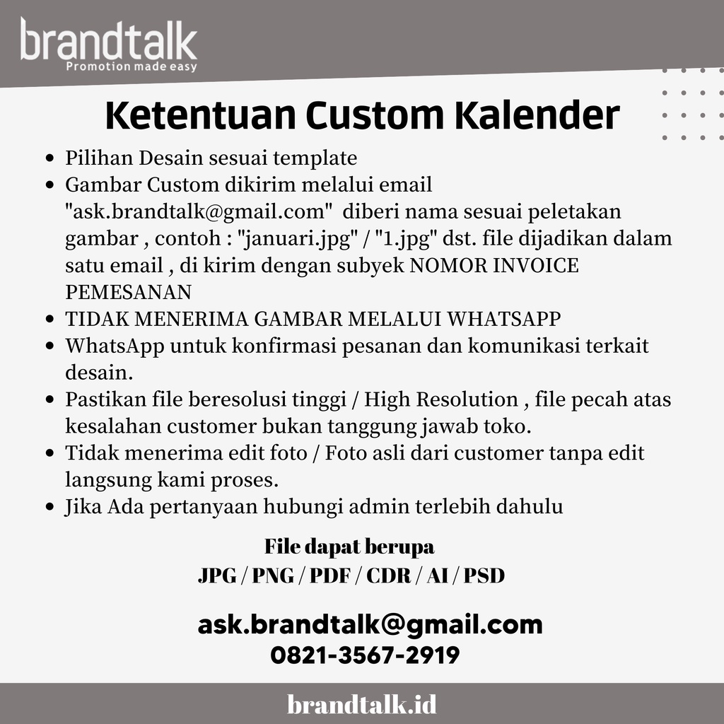 Jual Cetak Kalender Dinding Custom 2024 - Klem Besi - 2 lembar - Satuan ...