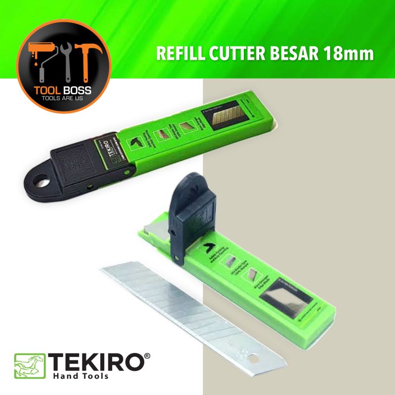 Jual TEKIRO REFILL MATA CUTTER BESAR 18 MM ISI 5 PCS | Shopee Indonesia
