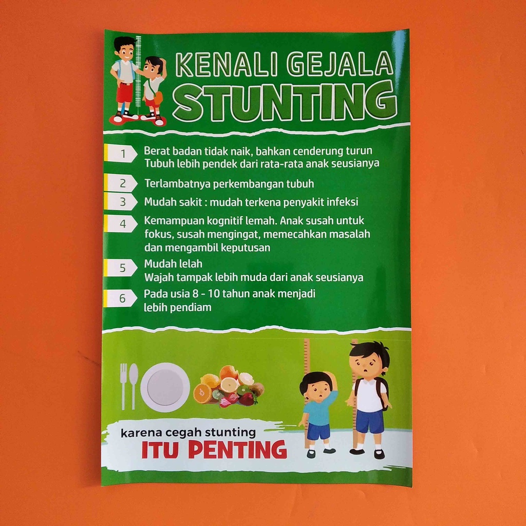 Jual Paket 6 Poster Stunting dan Brosur - Brosur Kesehatan - Flyer ...