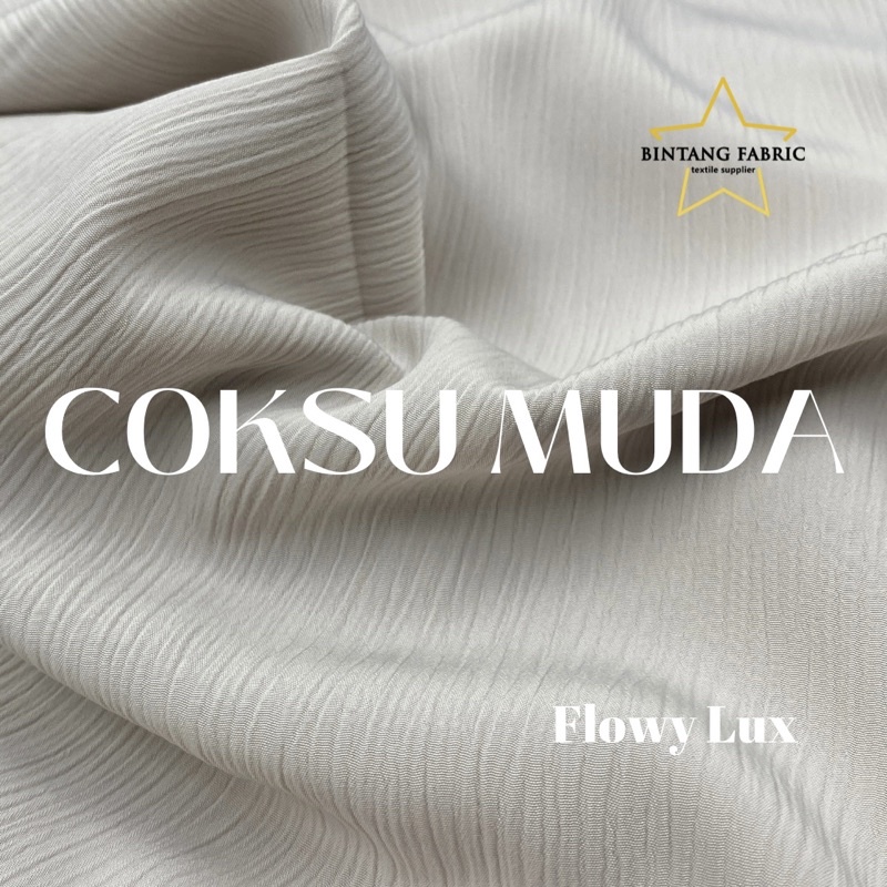 Jual Bahan Kain Flowy Lux Youryu Crinkle Airflow 0,5 meter | Shopee ...