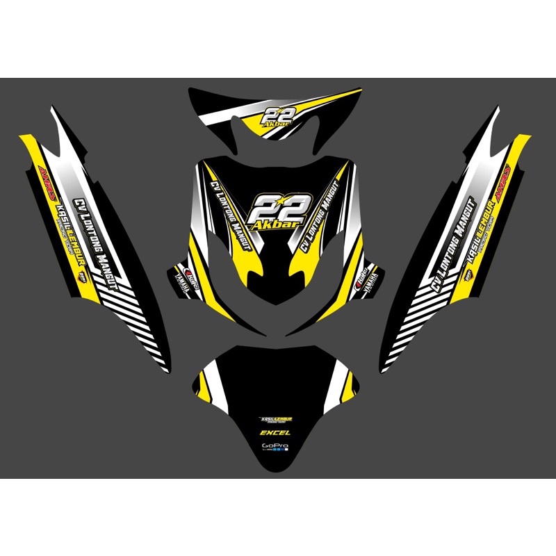 Jual Decal mio sporty fullbody motif road race - dekal mio custom full ...