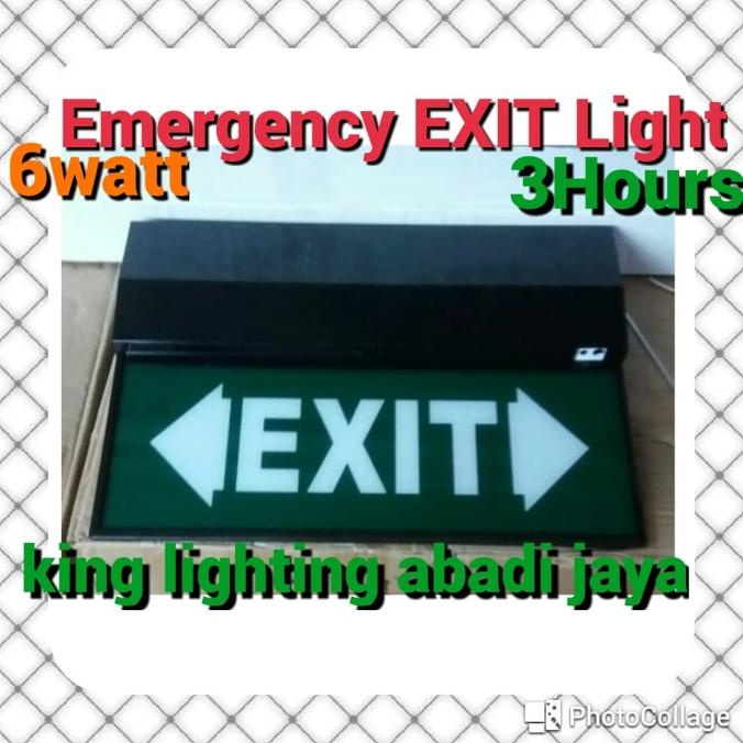 Jual lampu Emergency EXIT LAMP CUSTOM | Shopee Indonesia