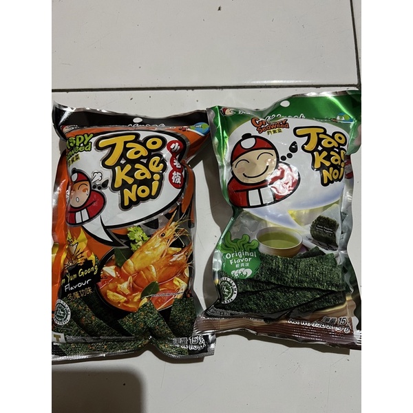 Jual Tao Kae Noi Crispy Seaweed Snack Rumput Laut 15 Gr | Shopee Indonesia