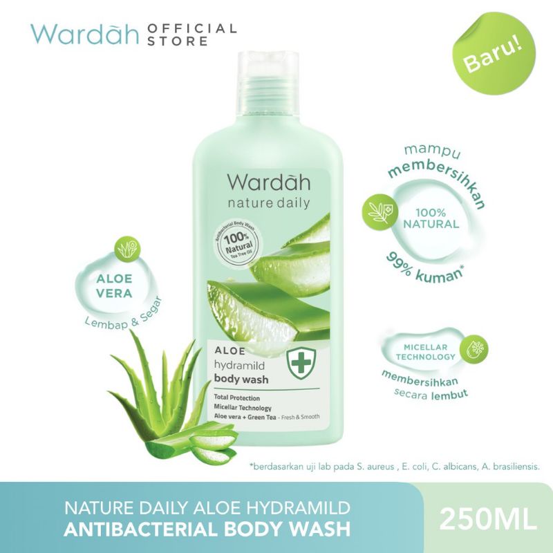 Jual Wardah Body Wash Antibacterial 250ml | Shopee Indonesia