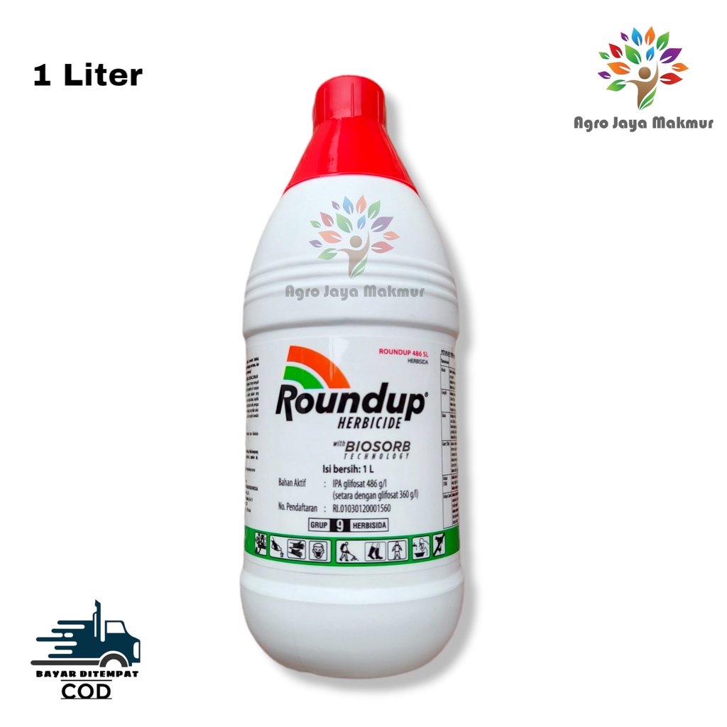 Jual HERBISIDA ROUND UP 486SL PEMBASMI RUMPUT 1 Liter/Roundup 486 SL ...