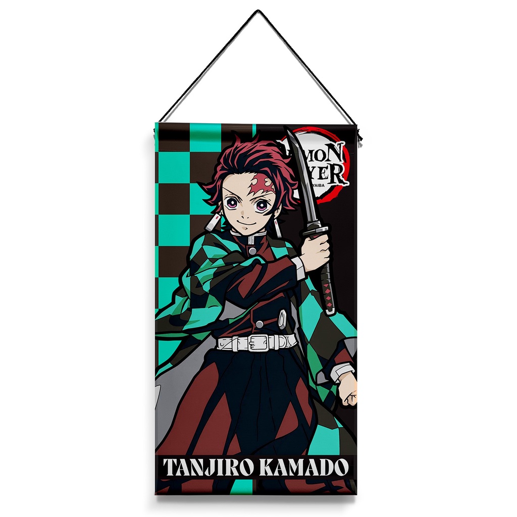 Jual Roll Banner Poster Gantung Dinding Anime Demon Slayer Wall Decor ...
