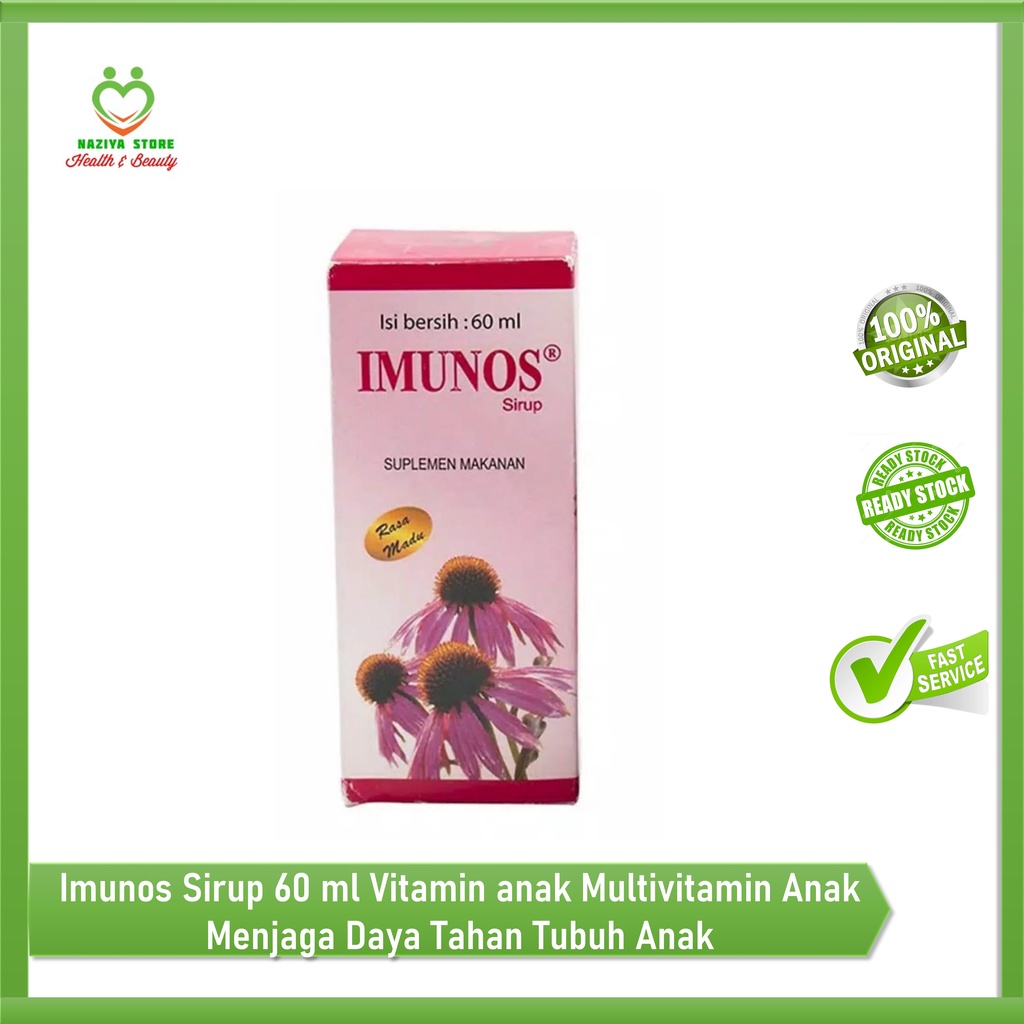Jual Imunos Sirup 60 ml Vitamin anak Multivitamin Anak Menjaga Daya ...