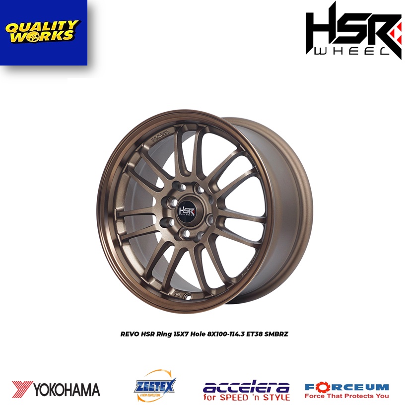 Jual velg calya ring 15 HSR REVO R15X7 H8X100-114,3 ET38 SMBRZ | Shopee ...