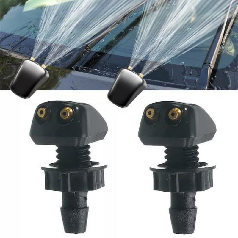Jual NOZEL WIFER KACA 2pcs Washer Wiper Mobil Sepuyer Nozle Air satu ...
