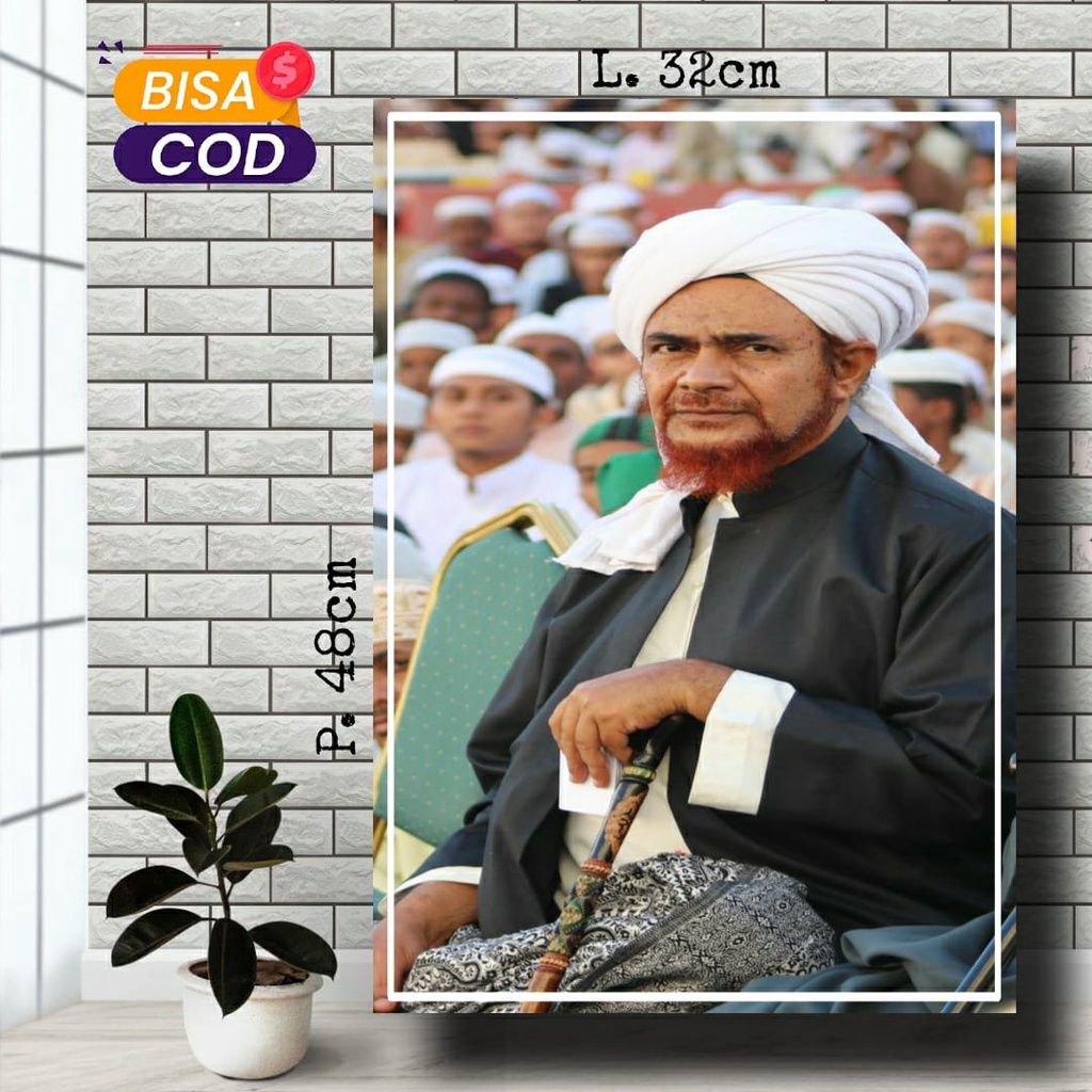 Jual POSTER HABIB UMAR/FOTO UKURAN BESAR 48X32 CM / FOTO HABIB DAN ...
