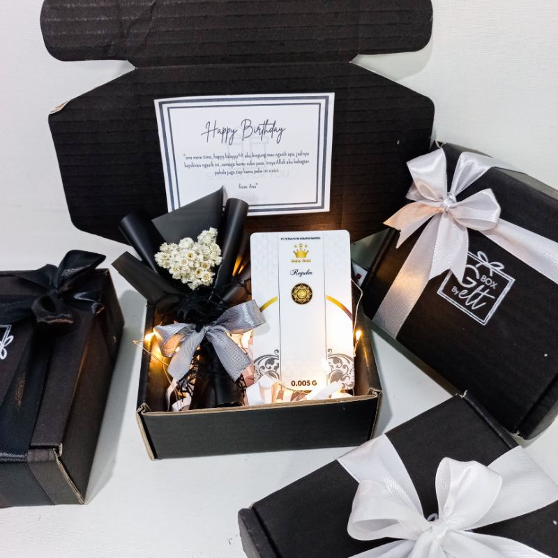 Jual MINIGOLD GIFT BOX/GIFT BOX EMAS MURNI LOGAM MULIA/THE AESTHETIC ...