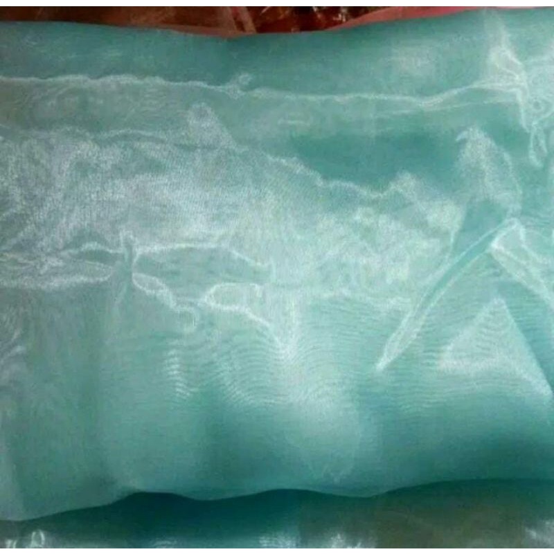 Jual kain organdi/kain kaca panjang 5 meter lebar 1,5 meter | Shopee ...