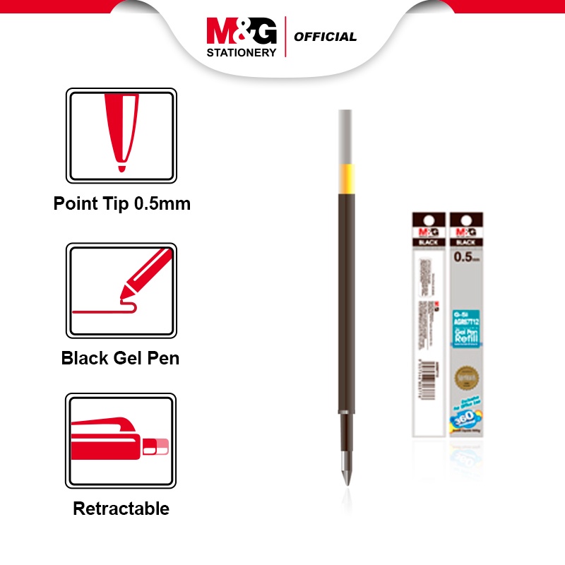 Jual M&G Isi Pulpen Gel Pen Refill Tip 0.5mm G-5i Hemat dan Praktis ...