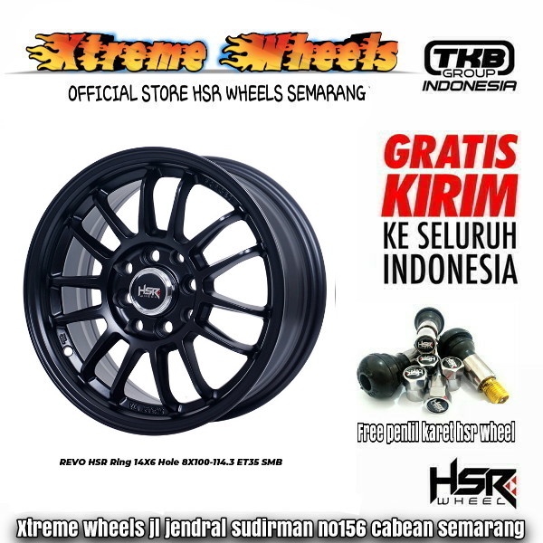 Jual velg hsr wheel hiroshima ring 14 mobil brio avanza xenia agya calya | Shopee Indonesia
