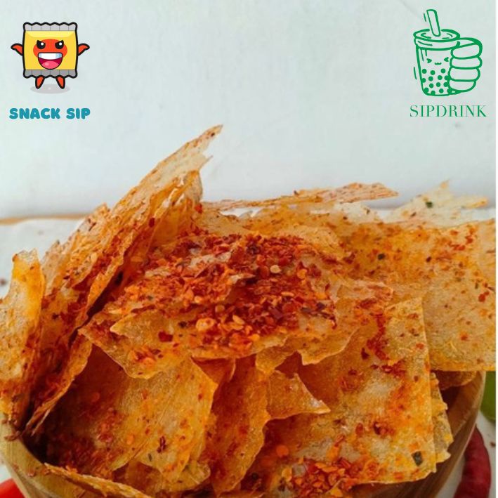 Jual KERIPIK KACA VIRAL | PEDES DAUN JERUK | KRIPCA | Shopee Indonesia